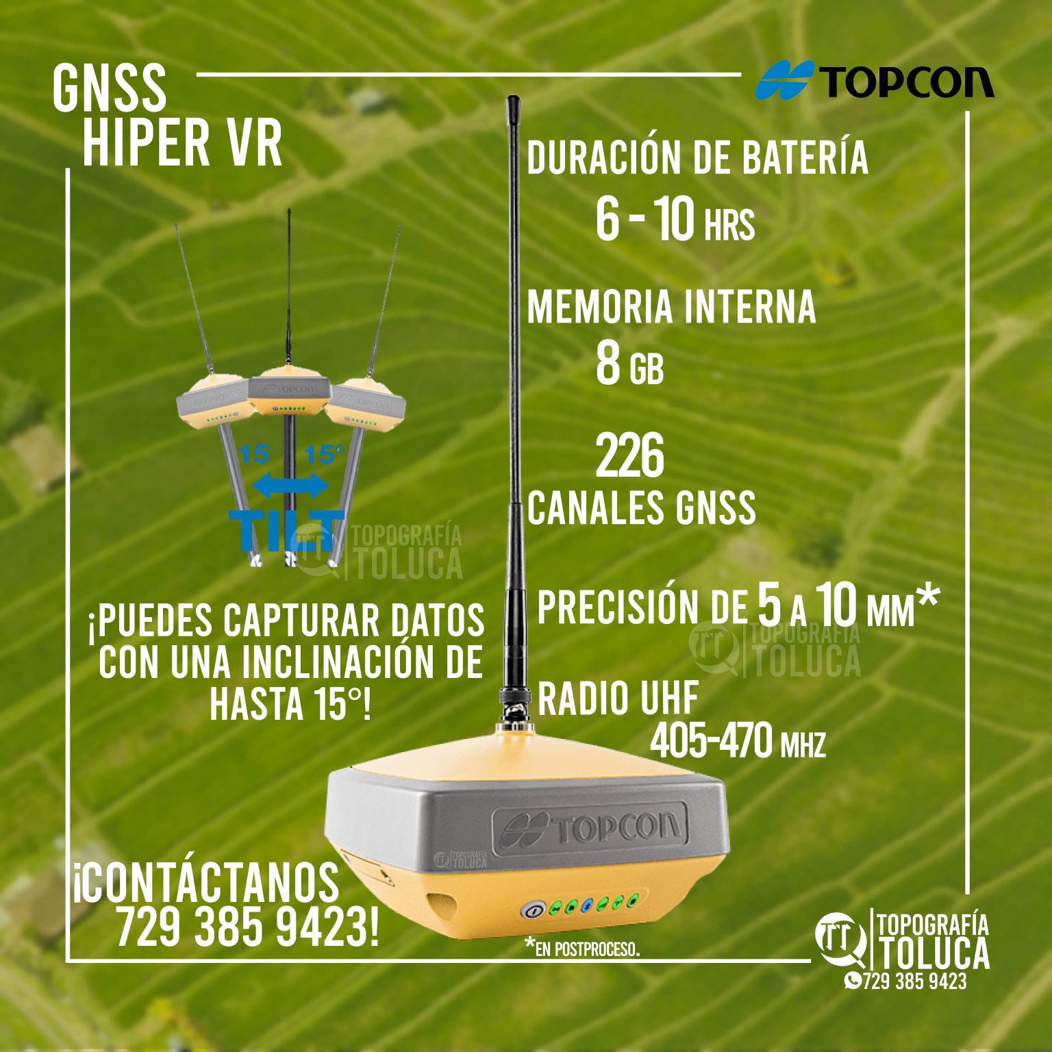 GNSS Topcon HiPer VR – topografiatoluca