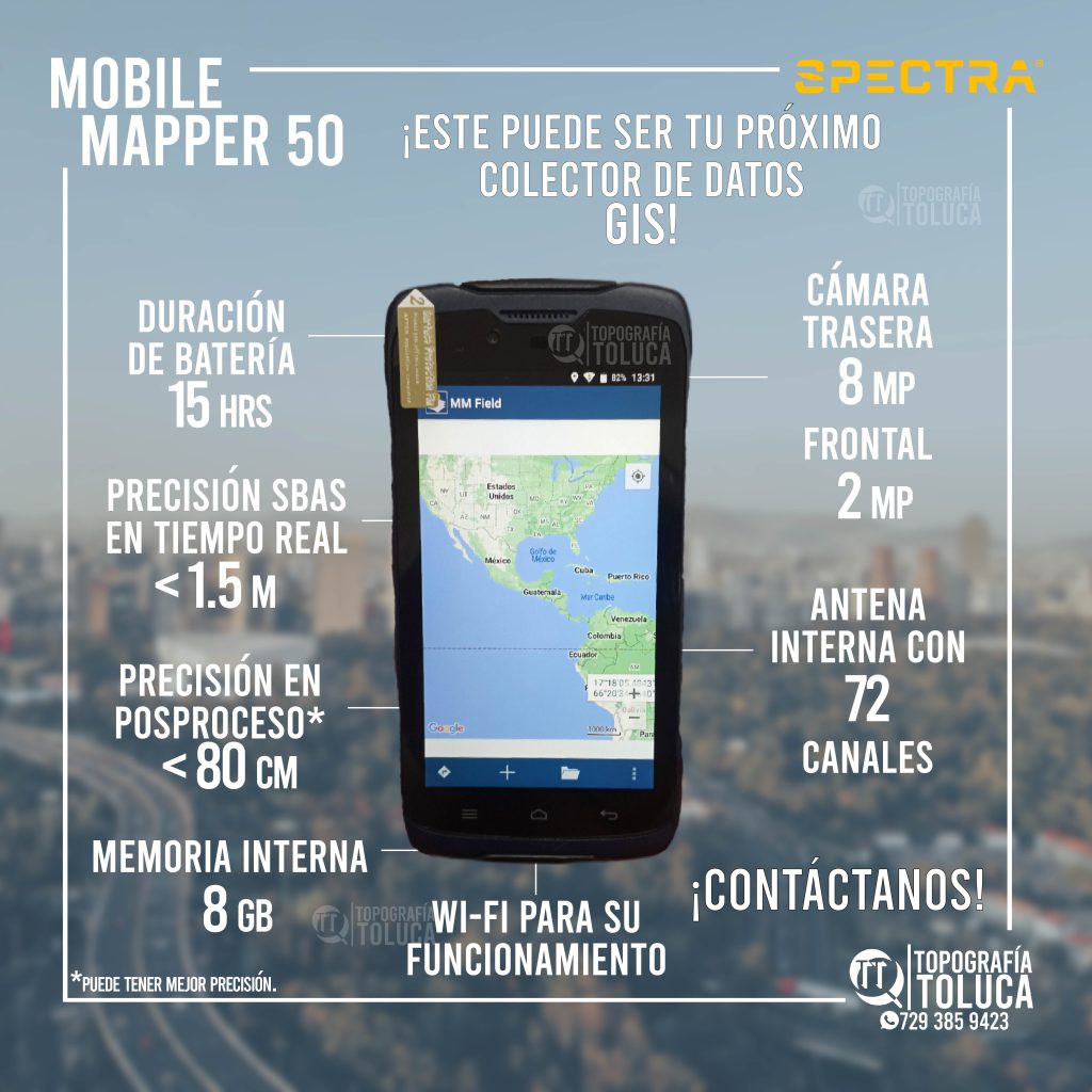 Mobile Mapper 50 Wi-Fi Spectra – topografiatoluca